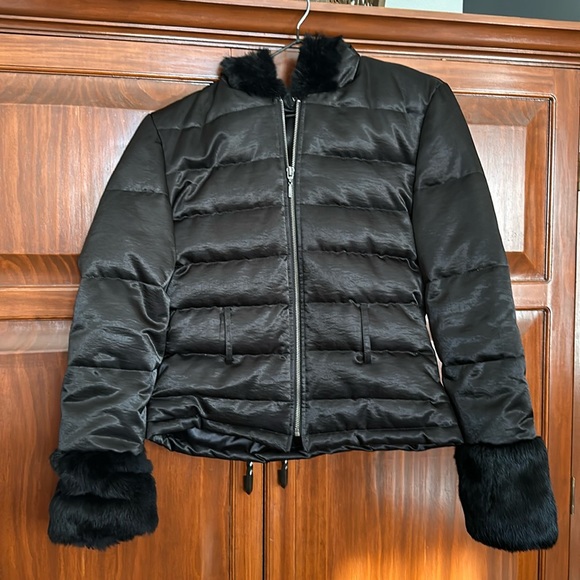 bebe | Jackets & Coats | Bebe Down Puffer W Fur Trim | Poshmark
